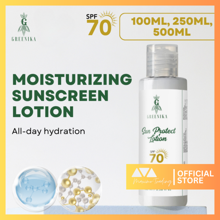 Maximo Trading Greenika Sun Protect Sun Block Lotion SPF70 Broad ...