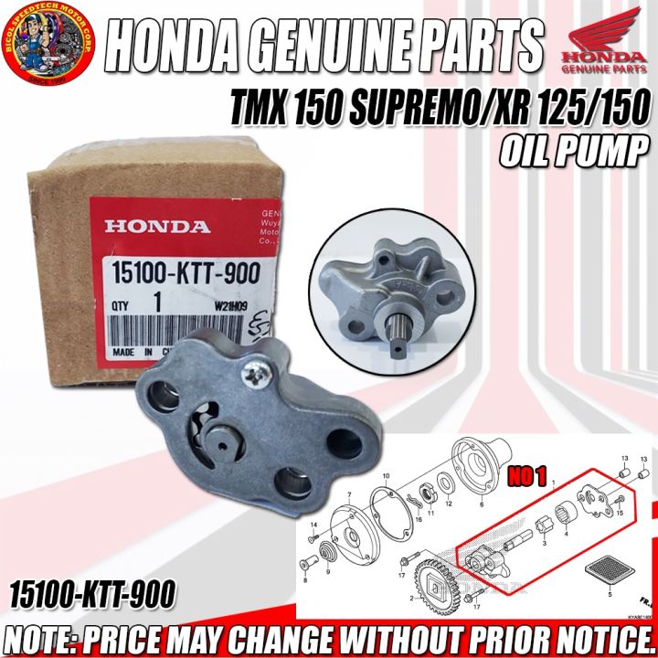 TMX 150 SUPREMO/XR 125/150 OIL PUMP (HPI) (Genuine: 15100-KTT-900 ...