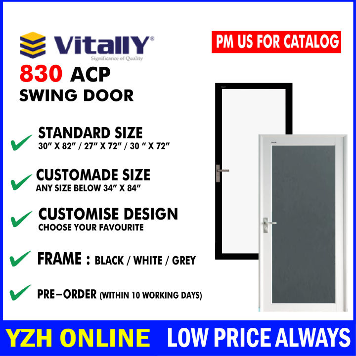Vitally Swing Door 830 Aluminium Swing Door Standard Size Custom Size