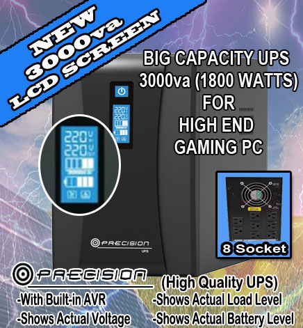 PRECISION UPS 3000va with LCD DISPLAY | Lazada PH