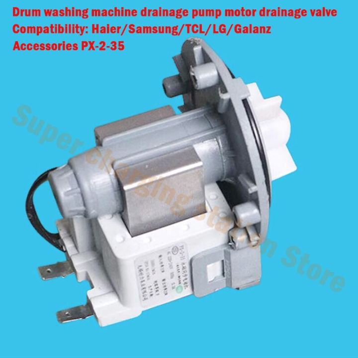 For TCL/Galanz/LG/Skyworth Drum Washing Machine Drainage Pump Motor Valve PX-2-30 Accessories ...