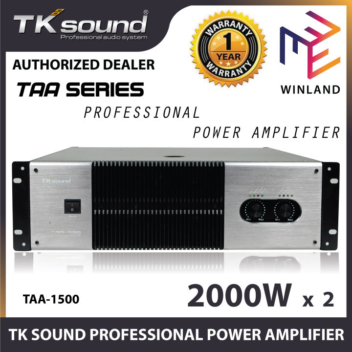 Tk Sound by Winland Professional Power Amplifier Sound Audio 2000W x 2 TAA-1350 TAA1350 | Lazada PH