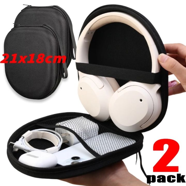 2 Pack Large Capacity Headphone Storage Bag Multifunction Lightweight ...