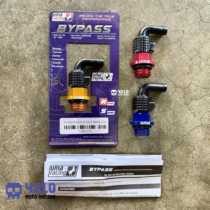 UMA RACING 90° BYPASS VALVE GRENADE for YAMAHA/HONDA (UNIVERSAL ...