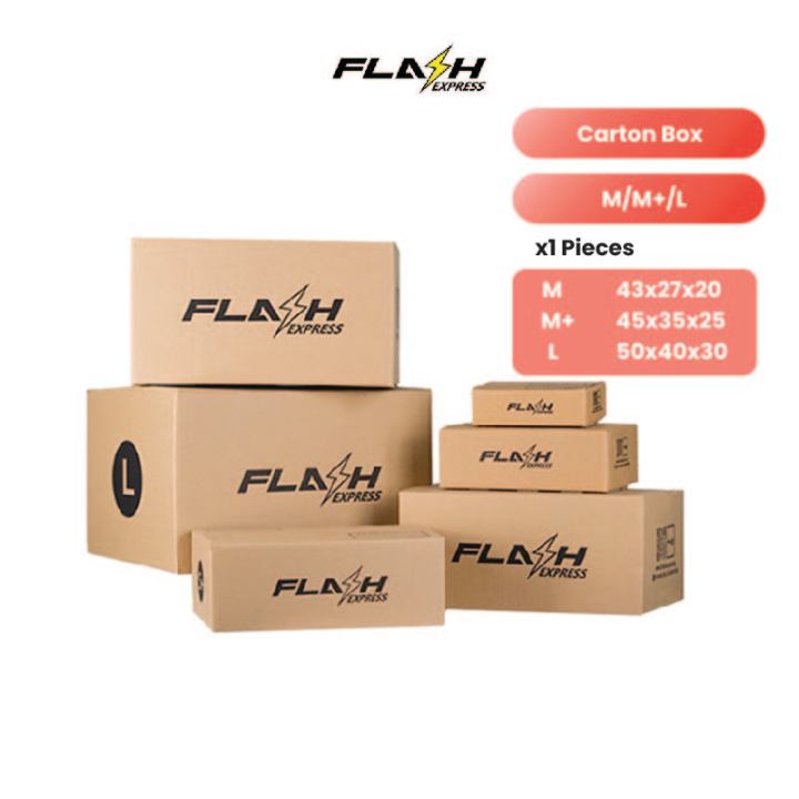📦 Flash Express Carton Brown Kraft Mailer Box Die Cut Gift Box M/M+/L ...