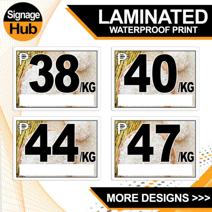 BIGASAN Signage | Laminated Signage | A4 ( 8" X 11" inches ...