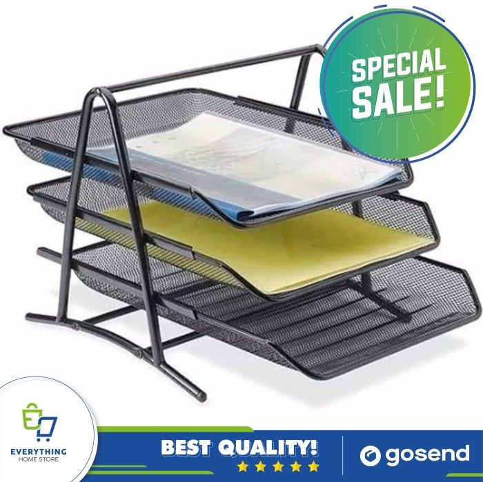 RAK DOKUMEN KANTOR PREMIUM | MEMBUAT MEJA RAPI | Lazada Indonesia