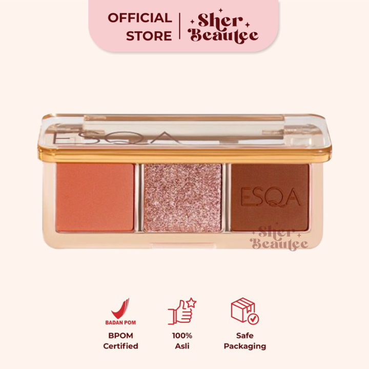 ESQA Glaze Eyeshadow Trio | Lazada Indonesia