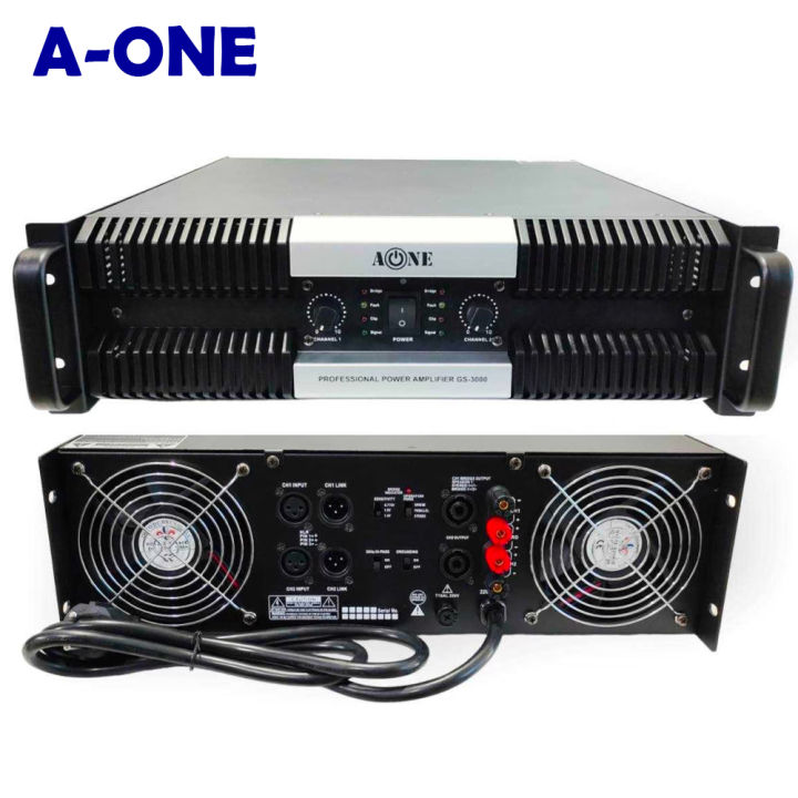 GS3000 พาวเวอร์แอมป์ เครื่องขยายเสียงระดับมืออาชีพ Power amp | Lazada.co.th