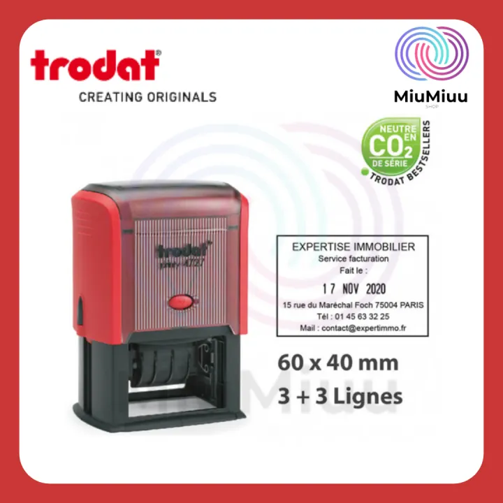 STEMPEL TEXT TANGGAL TRODAT 4727 KOSONGAN UKURAN 60X40 MM | Lazada ...