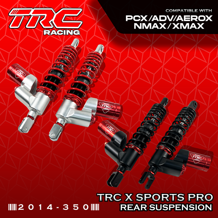 TRC Racing Shock Absorber Suspension 350mm XMAX/ADV/PCX/NMAX/AEROX Fully Adjustable 2014-350 ...