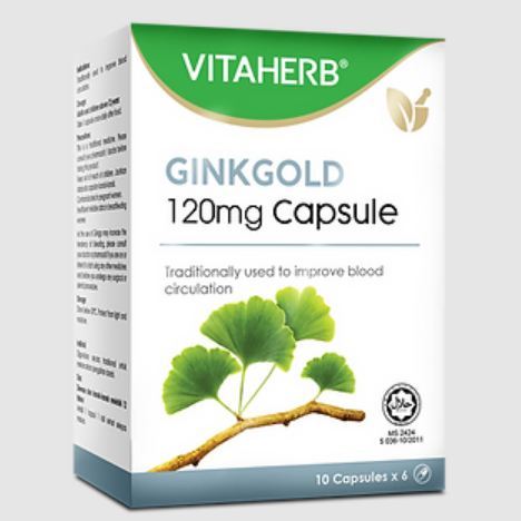 VITAHERB GINKGOLD 120mg Capsule - Ginkgo Biloba For Heart & Memory | Lazada