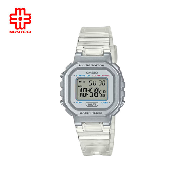 Casio General LA-20WHS-7A Digital White Translucent Resin Band Kids Watch | Lazada