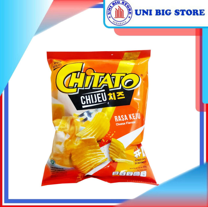 Chitato Potato Chips Cheese 68 gr Kripik Kentang Keju Keripik | Lazada ...