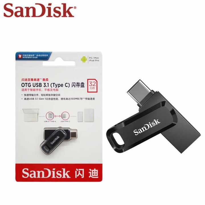Flashdisk Sandisk OTG 32GB USB Type-C USB 3.1 Ultra Dual Drive | Lazada ...