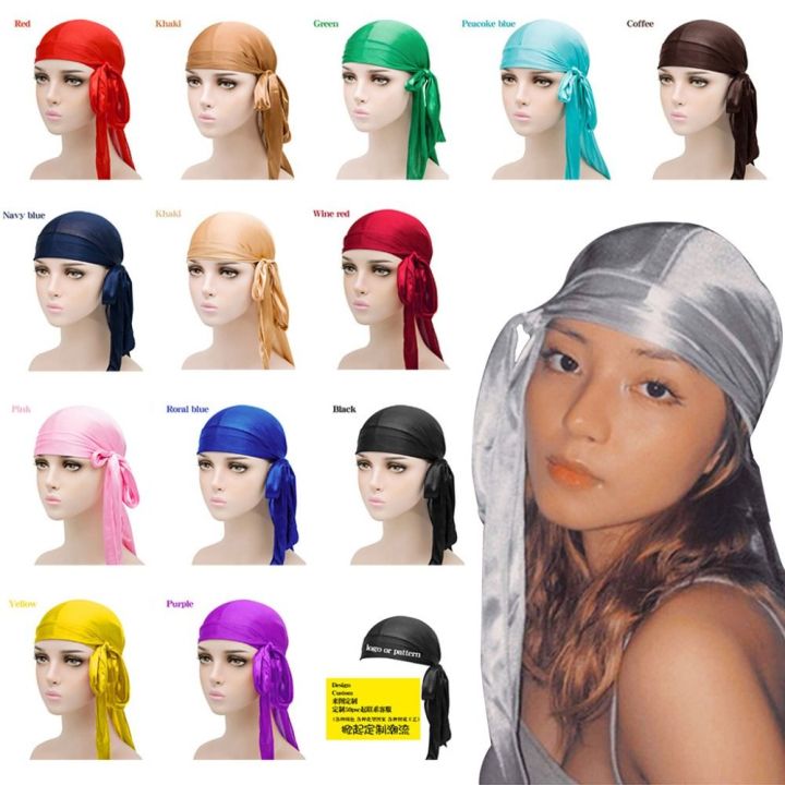 GJ56 Women's Hijabs Muslim Turbante Turban Hat Stchy Cap Hip Hop Head ...
