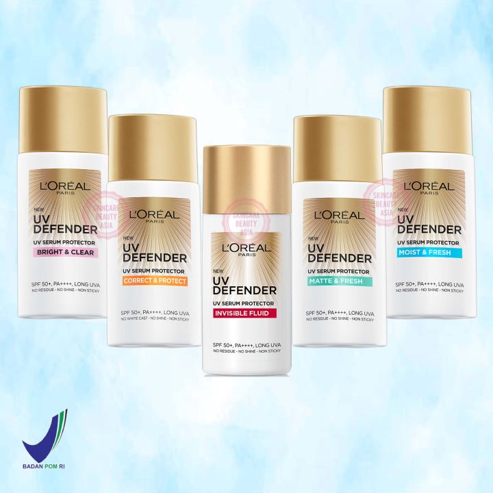 LOREAL Paris UV Defender UV Serum Protector Series - Matte & Fresh ...