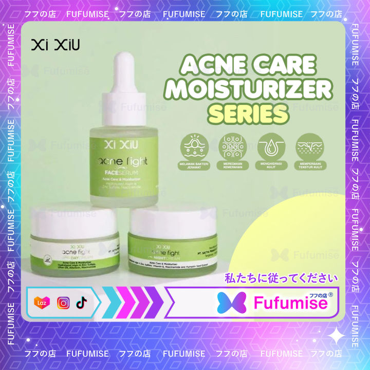 XI XIU Acne Fight Series | Acne Care & Moisturizer | Face Serum | Day ...