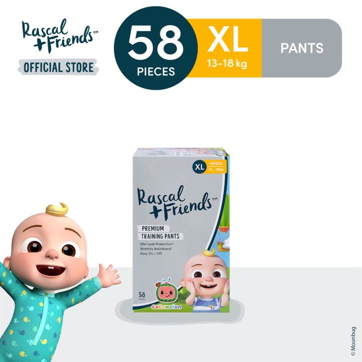 Rascal + Friends x Cocomelon Diaper Pants - Xl, 58 Pads (Promo Box ...