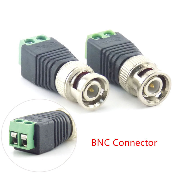 2/5/10pcs 12V DC BNC Male female Connector Coax CAT5 Video Balun ...