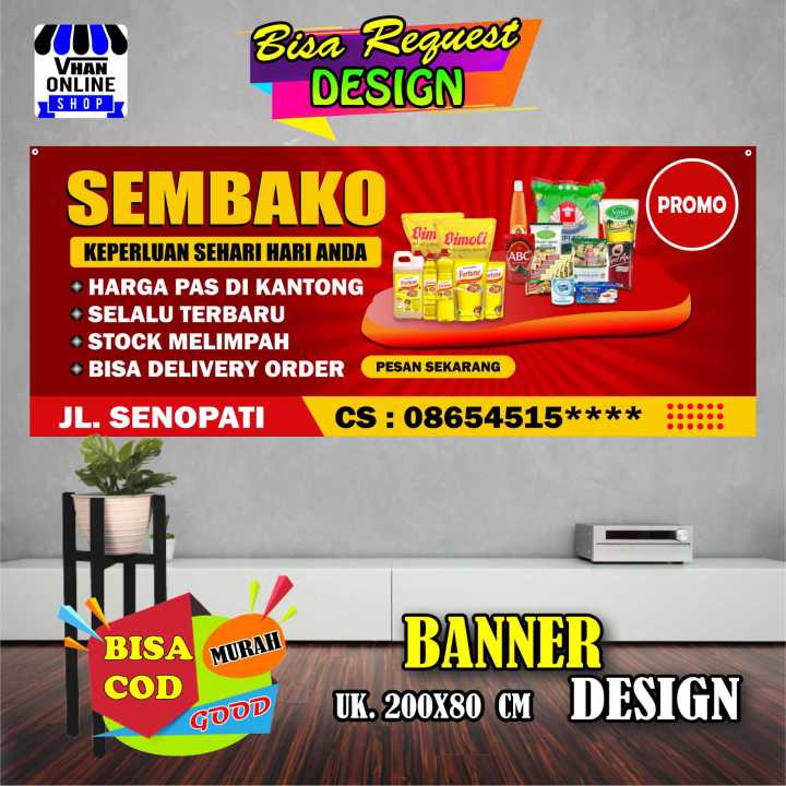 Spanduk Banner Sembako, Jualan Keperluan Rumah Tangga Bagus Murah ...