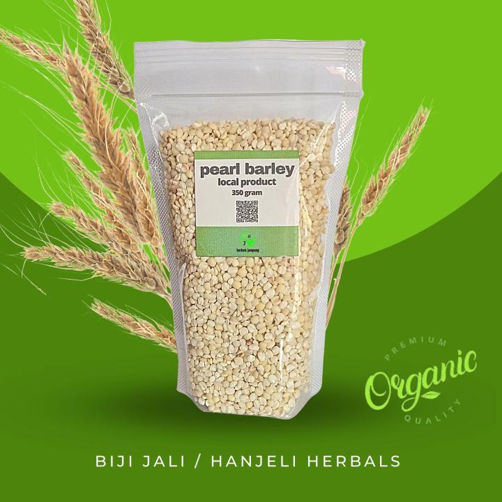 pearl barley / biji jali / hanjeli / jali jali organik kemasan 350 gram ...