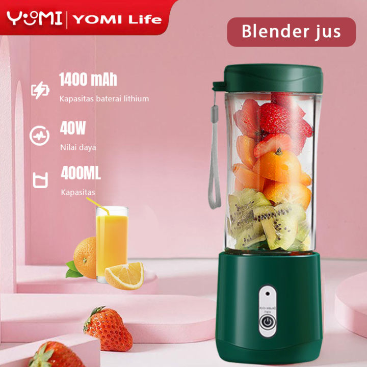 Blender Jus 400ML Juicer cup blender mini portable / USB blender Juice ...