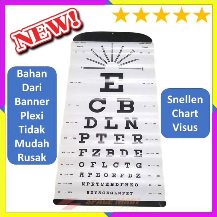 Snellen Chart Visus Snellen Visus Chart snellen Chart alat test mata ...