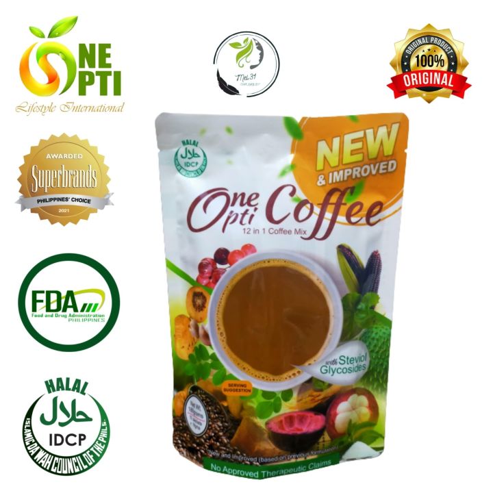 Original NEW AND IMPROVED One Opti Coffee 12 in 1 Coffee Mix | Lazada PH
