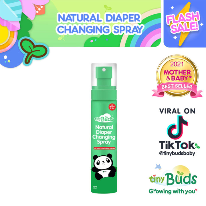 [Flash Sale] Tiny Buds Quick & Easy Natural Diaper Changing Spray ...