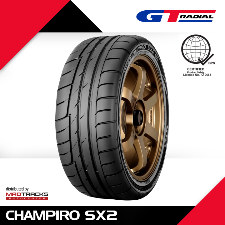GT Radial 195/55 R15 85V CHAMPIRO SX2 Tire ( 195/55R15 Gajah Tunggal ...