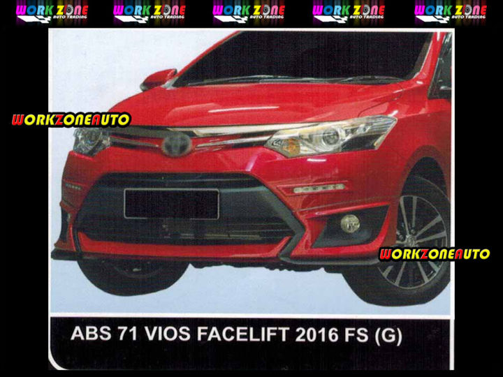 AF75 Toyota Vios 2016 G-X ABS Bodykit Fullset (ABS71,ABS140,ABS72) Body ...