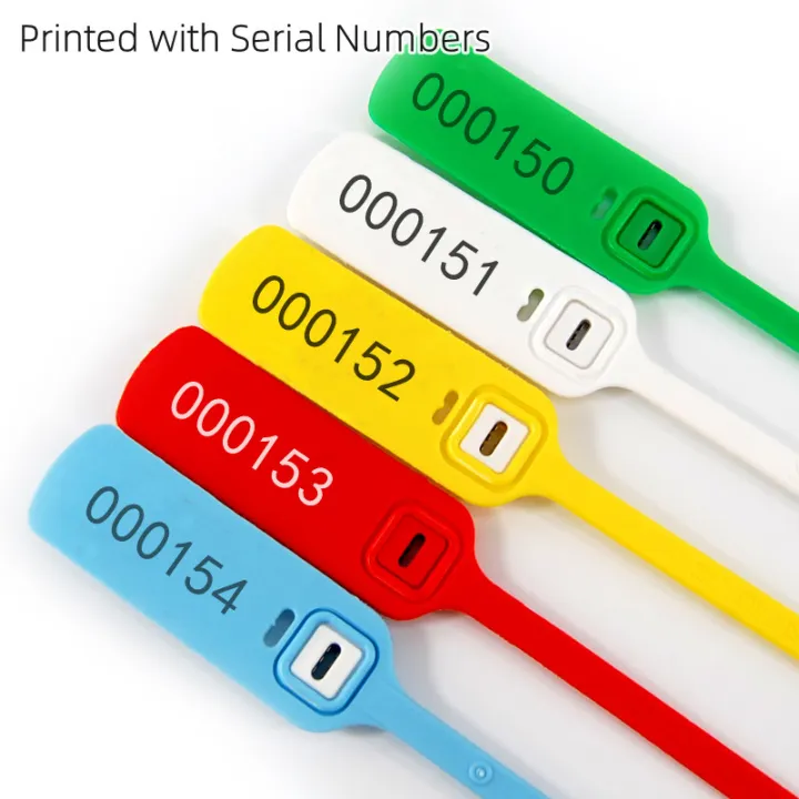 Plastic Security Seals 100pcs for Truck-Trailer Numbered Tags Safety ...