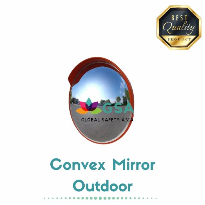CONVEX MIRROR 60CM KACA CEMBUNG SAFETY JALAN TIKUNGAN OUTDOOR | Lazada ...