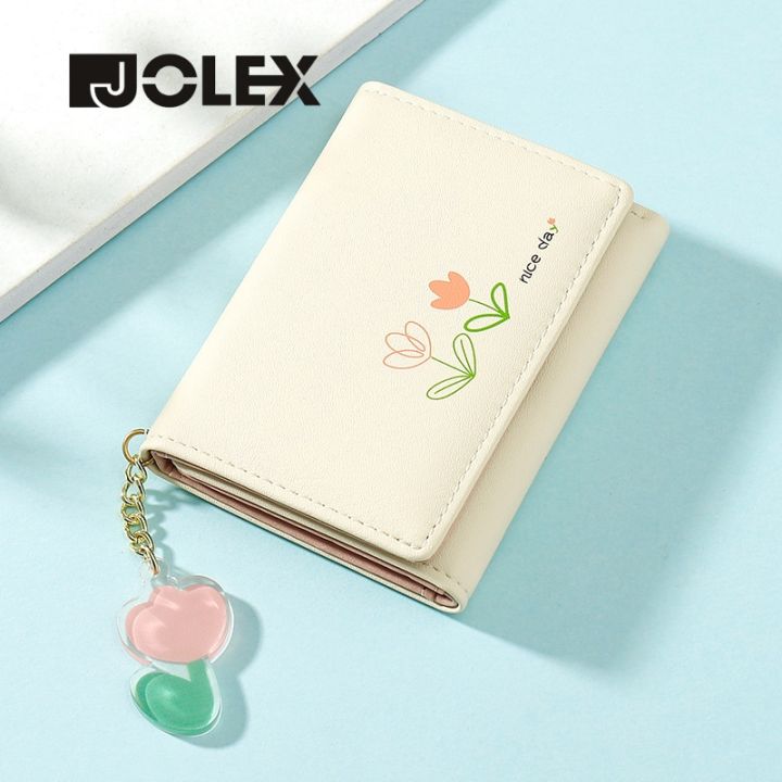 Jolex High Quality Short Small Wallet Female Tri-fold Thin Pu Leather ...