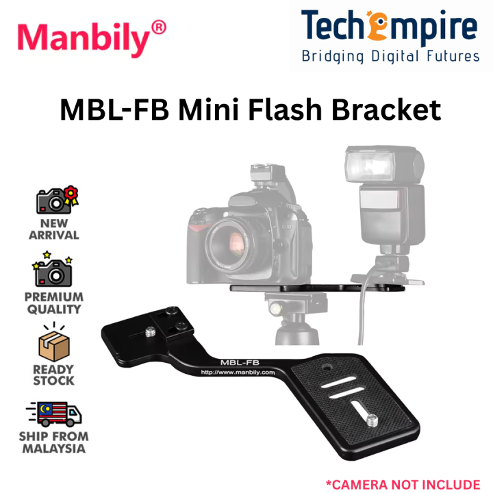 Manbily MBL-FB Mini Flash Bracket Support Rotating Camera Flash Bracket ...