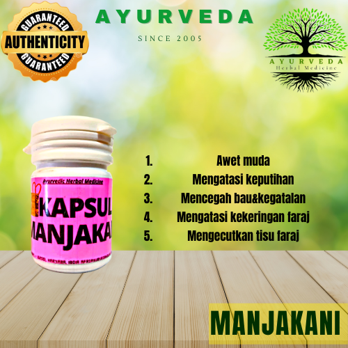 Ayurveda Kapsul MANJAKANI 60BIJI ORIGINAL*labtest approved* | Lazada