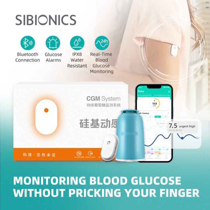 Sibionics dynamic glucose meter 24H real-time non-invasive glucose ...