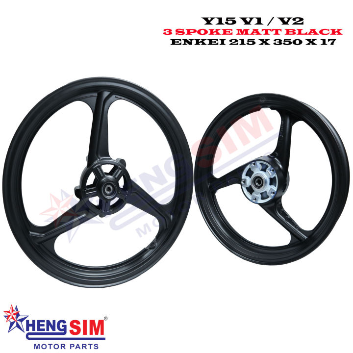Y150 ZR V1 / V2 ENKEI SPORT RIM WITH BUSH AND BEARING 3 SPOKE 215 X 350 ...