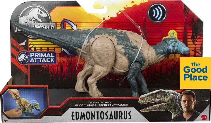 MATTEL Jurassic World Sound Strike Primal Attack Edmontosaurus with ...