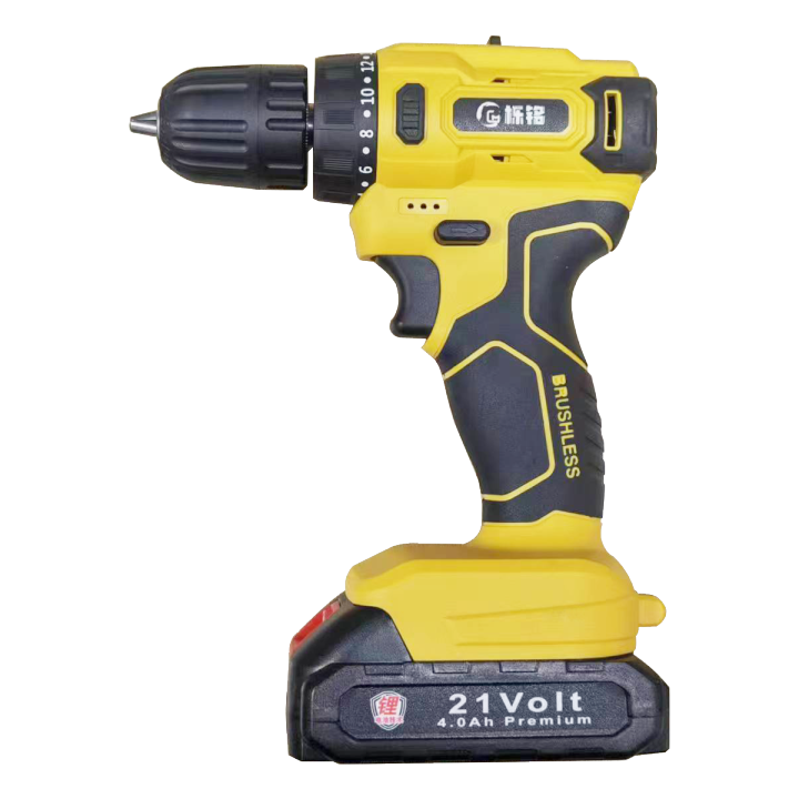 Lithium-ion Portable Rechargeable Drill Full Set 21V Brushless Electric ...