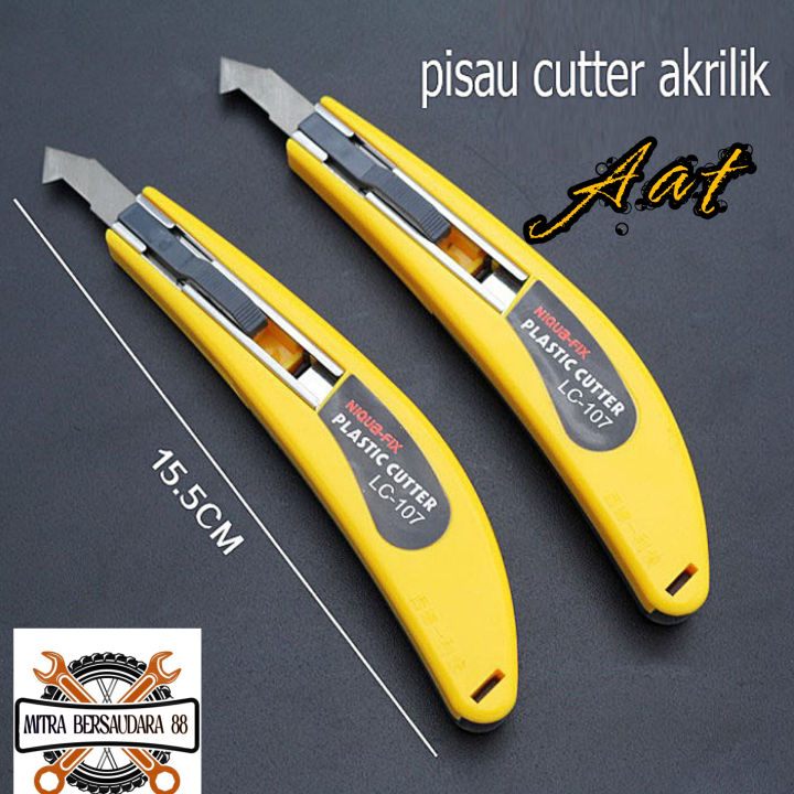 Cutter Pisau Alat Pemotong Acrylic Akrilik Mika Plastic Plastik bisa ...