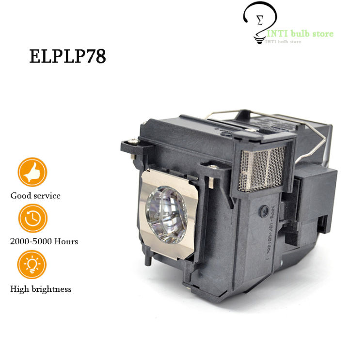 ELPLP78หลอดไฟโปรเจคเตอร์พร้อมสำหรับ EPSON EB-X03 EB-X18 EB-X20 EB-X24 ...