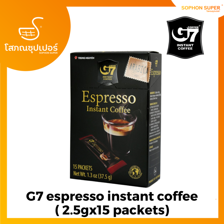 G7 กาแฟ เวียดนาม espresso instant coffee( 2.5gx15 packets) | Lazada.co.th