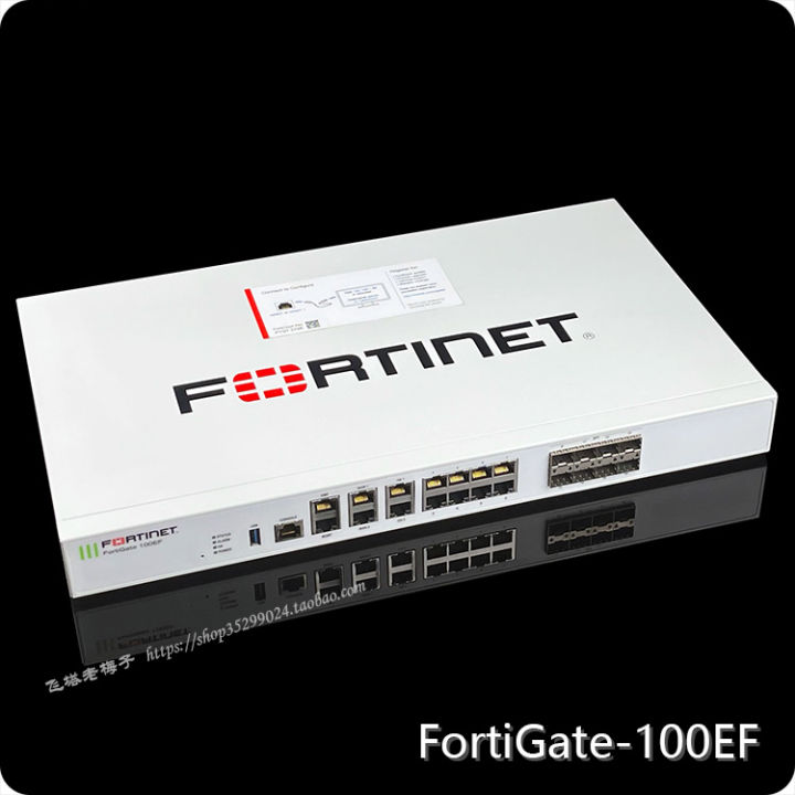 FortiGate 100EF Fortinet flying tower firewall 8 electrical ports 8 ...