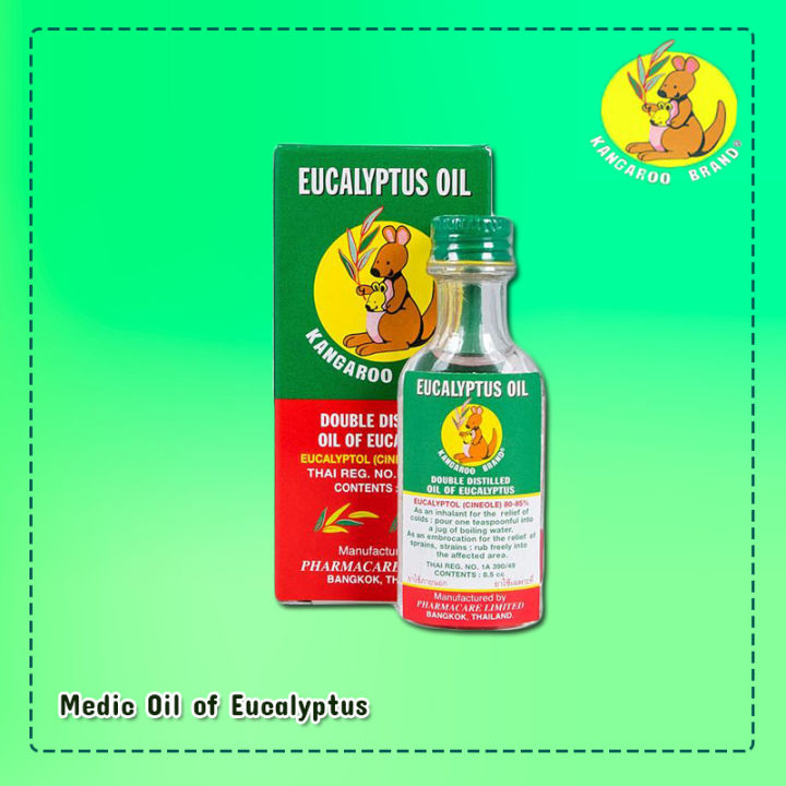 Non-Toxic Lightweight Kangaroo Medic Oil of Eucalyptus (8.5ml) Minyak ...