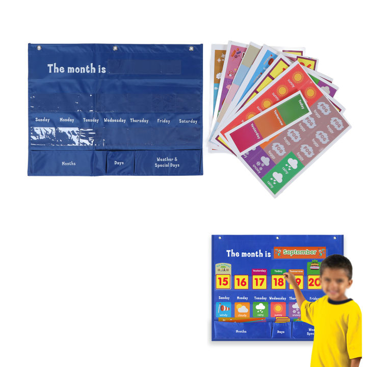 Classroom Home Weekly Calendar Reasonable Size Easy Hanging Learning ...