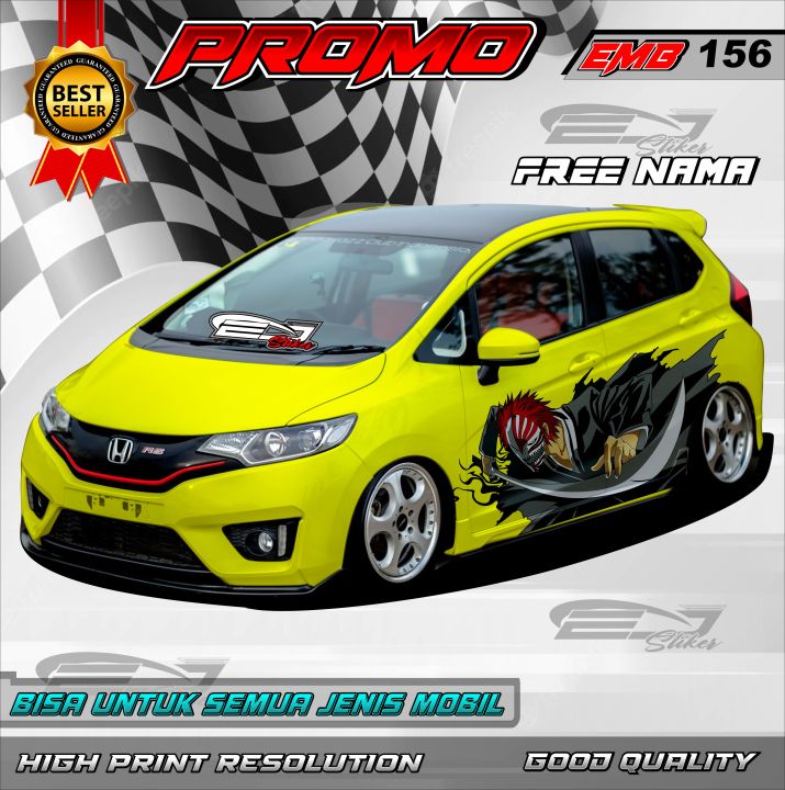 STIKER UPDATE MOBIL JAZZ, BRIO, SIGRA, YARIS, SWIFT-STIKER CUSTOM MOBIL ...