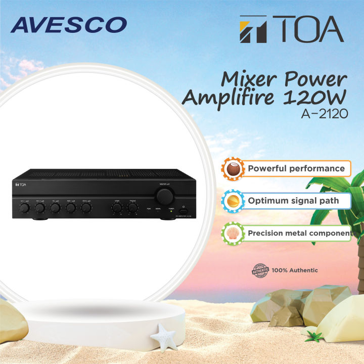 TOA A-2120 MIXER AMPLIFIER 120W | Lazada PH