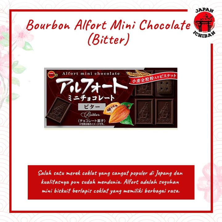 Bourbon Alfort Mini Chocolate - Biskuit Cokelat Original Japan | Lazada ...
